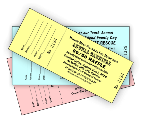 Easy & Affordable Raffle Tickets, shipped in 24 hours!