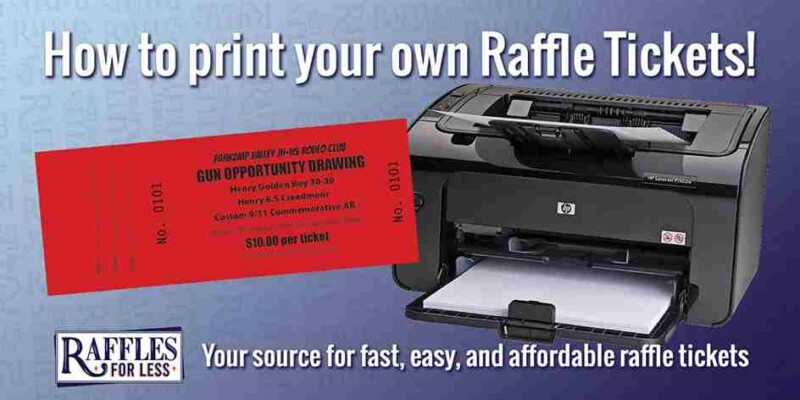 How To Print Your Own Raffle Tickets? - Raffles For Less
