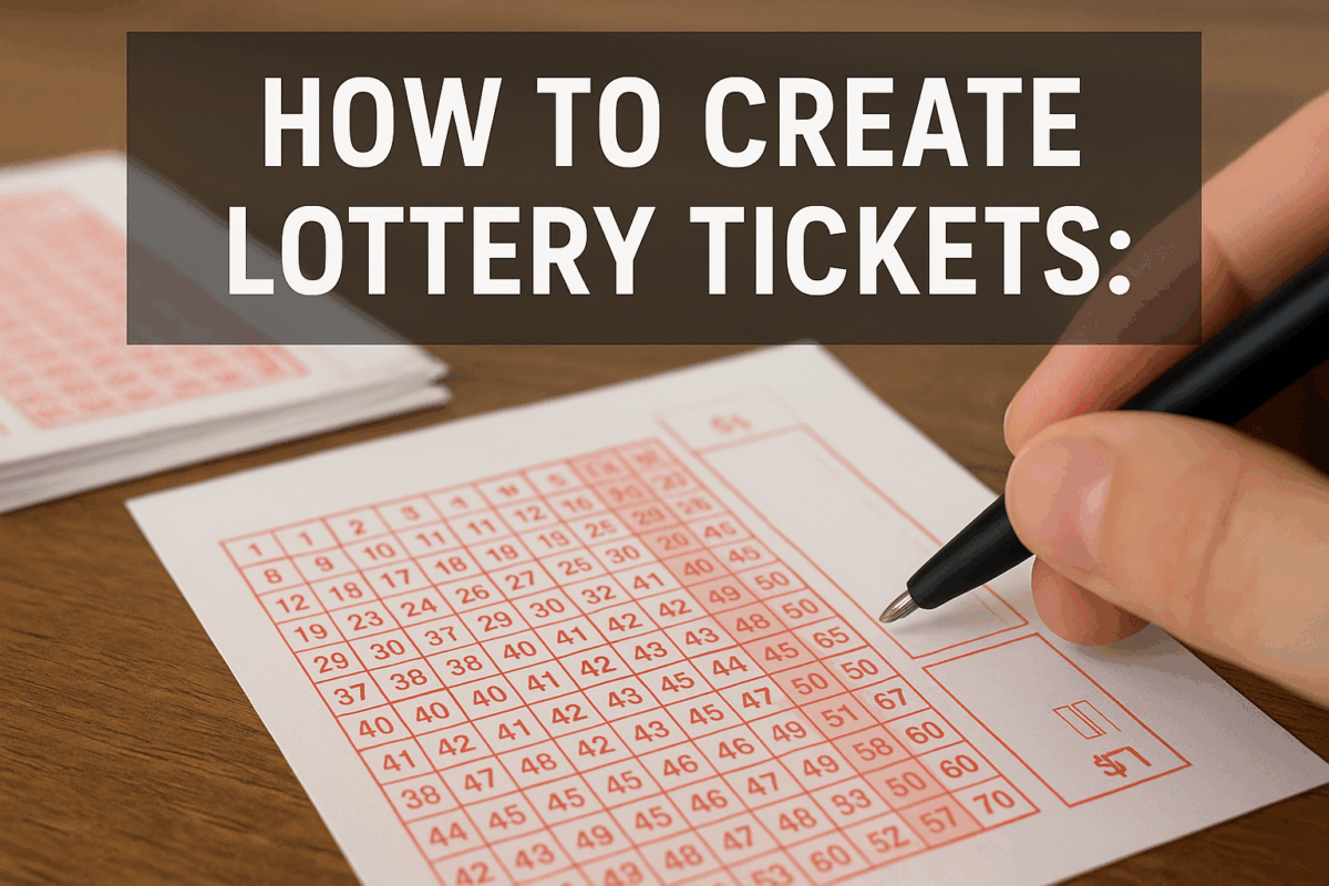 How to Create Lottery Tickets - Raffles for less